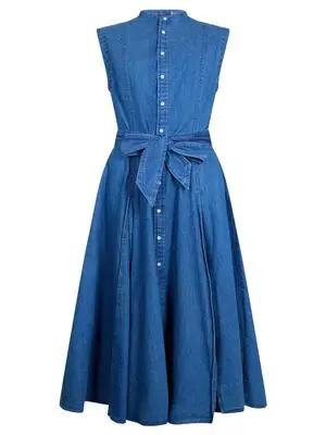 RALPH LAUREN Ralph Lauren Denim Shirt Dress With Waist Tie