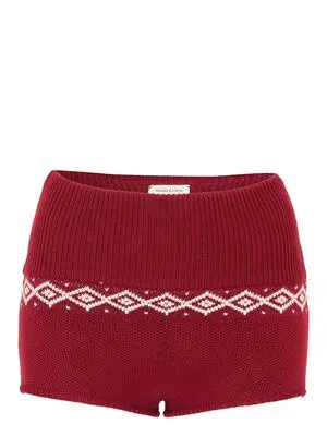 MAGDA BUTRYM Magda Butrym Checkered Knit Shorts