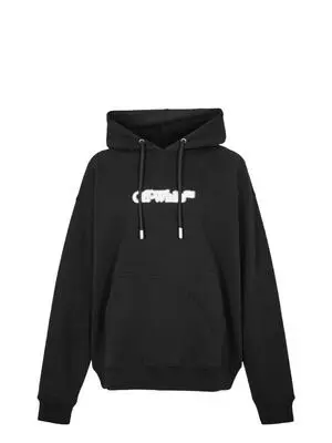 Off-White Hooded Sweatshirt - Black