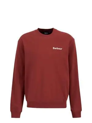 Barbour Crewneck Sweatshirt With Long Sleeves - Fired Brick