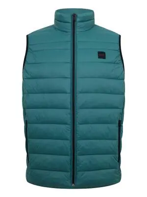 Hugo Boss Padded Zip-up Gilet - Blue