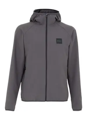 Hugo Boss Hooded Zip-up Jacket - Black