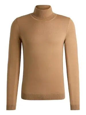 Hugo Boss Fine Knit Turtleneck Sweater - Nude