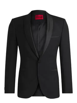 Hugo Boss Single-breasted Tuxedo Jacket - Black