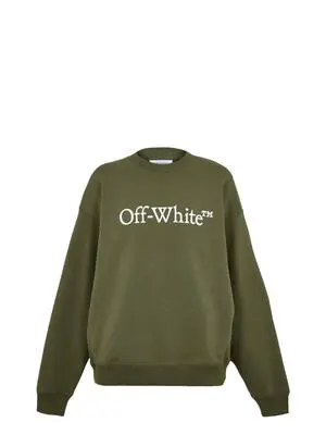 Off-White Crew Neck Sweatshirt - Green