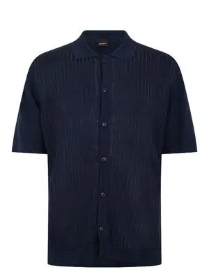 Hugo Boss Solid-color Camisino - Black