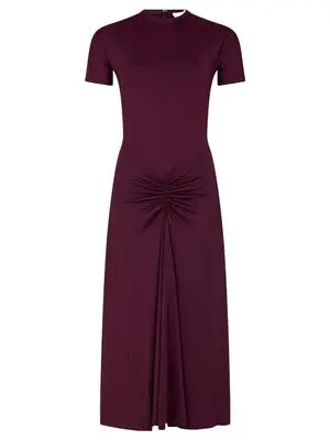 VICTORIA BECKHAM Victoria Beckham A-Line Midi Dress With Gathered Detail