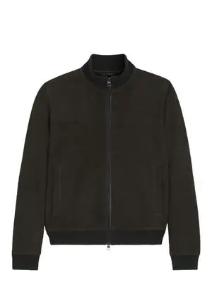 Hugo Boss Boss X Beckham Shearling Bomber Jacket - Black
