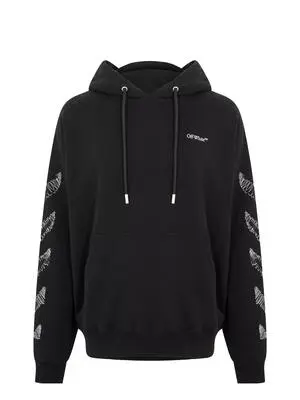 Off-White Scrib Diag Over-the-head Hoodie - Black