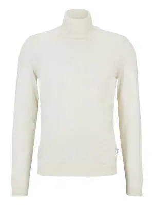 Hugo Boss Musso-p High Neck Sweater - White