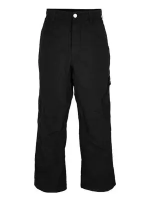Stone Island Straight-leg Cargo Pants - Black