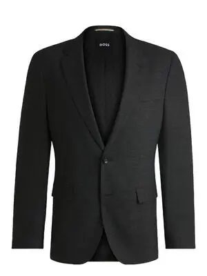 Hugo Boss Single-breasted Blazer - Black