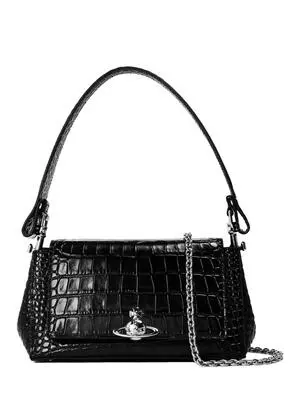 VIVIENNE WESTWOOD Hazel Medium Shoulder Bag - Black