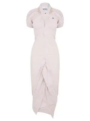 VIVIENNE WESTWOOD Vivienne Westwood Pleated Maxi Dress With Turn-Down Collar No