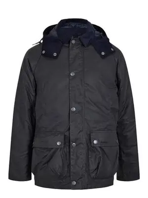 Barbour Hooded Jacket With Flap Pockets - Black