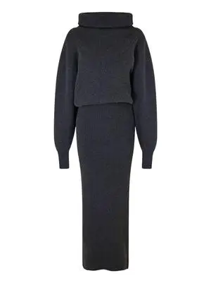 Jacquemus Knit Maxi Dress - Black