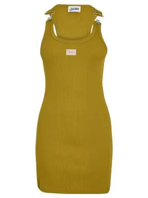 JEAN PAUL GAULTIER Ribbed Knit Mini Dress - Brown
