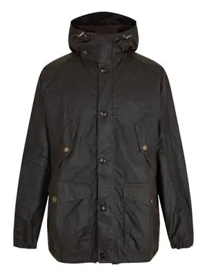 Barbour Hooded Long-sleeved Jacket - Black