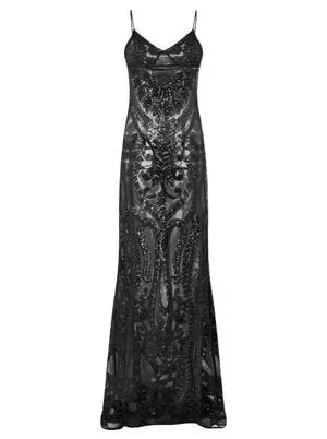 NORMA KAMALI Norma Kamali Sequin Embellished Off-the-Shoulder Maxi Dress