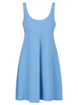 Emporio Armani A-line Dress With Round Neckline - Navy