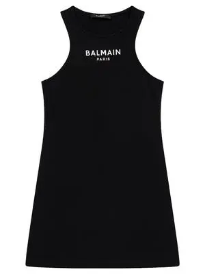 Balmain Logo Dress - Black
