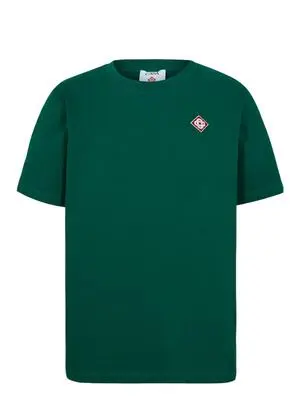Casablanca Crew Neck Logo T-shirt Green