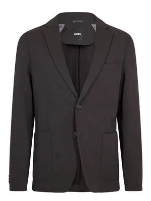 Hugo Boss Lapel Single-breasted Blazer - Black