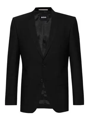 Hugo Boss Lapel Single-breasted Blazer - Black