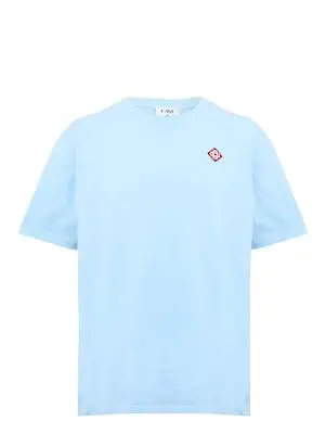 Casablanca Crew Neck Logo T-shirt - Blue