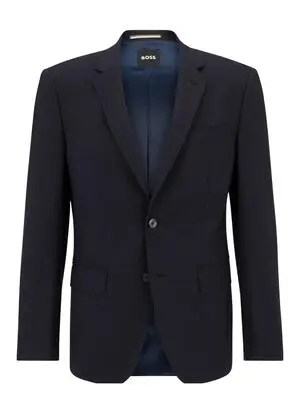 Hugo Boss Lapel Single-breasted Blazer - Black