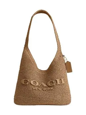 COACH Woven Shoulder Bag - Brown