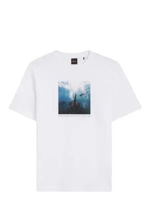 Hugo Boss Printed Short-sleeved T-shirt - White