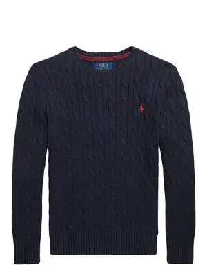 Polo Ralph Lauren Cable Knit Jumper - Black