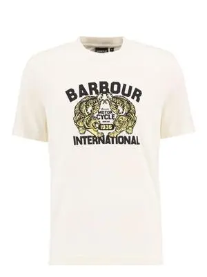 Barbour Crew Neck Short-sleeved T-shirt - White
