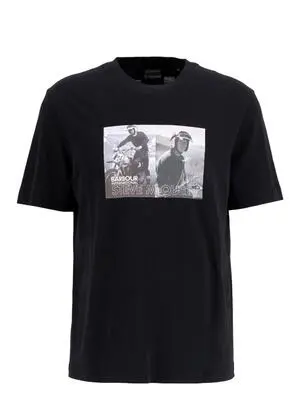 Barbour Crew Neck Short-sleeved T-shirt - Black