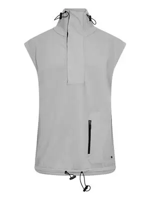 Hugo Boss Sleeveless Over The Head Hoodie - Gray