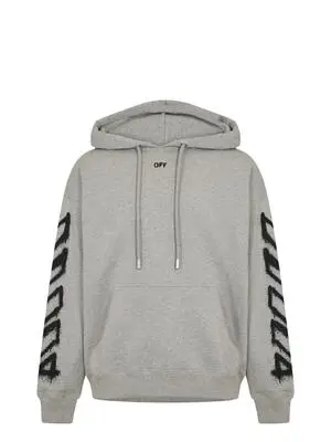 Off-White Spray Paint Arrow Hoodie - Gray
