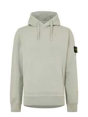 Stone Island Logo Hoodie - Gray