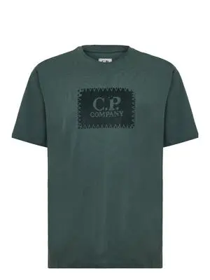 C.P. COMPANY Logo Crew Neck T-shirt - Green