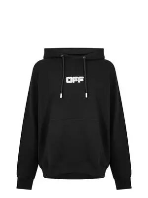 Off-White Off-White "OFF" Logo Drawstring Hoodie Black