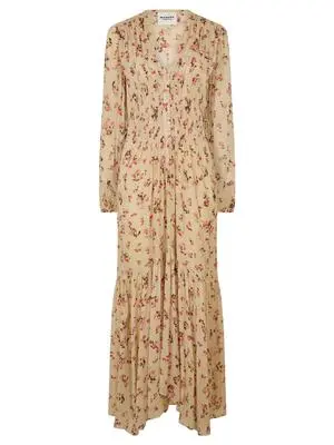 Isabel Marant Étoile Printed Maxi Dress - Nude