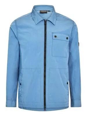 Barbour Long-sleeved Zip-up Casual Jacket - Blue