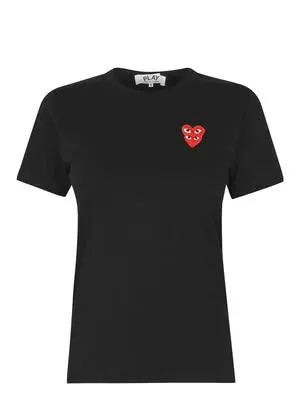PLAY COMME DES GARCON Comme Des Garcons Play Logo Crewneck T-shirt