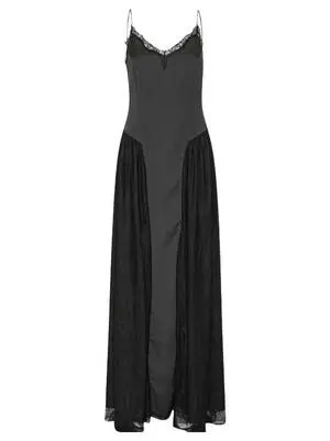 ROTATE BY BIRGER CHRISTENSEN Lacana Spaghetti Strap Maxi Dress - Black