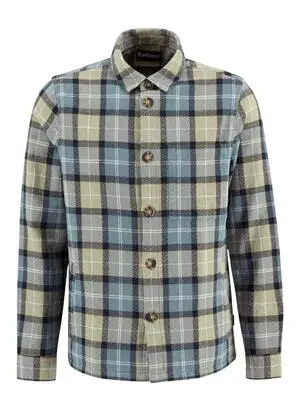 Barbour Plaid Shirt-style Casual Jacket - Gray