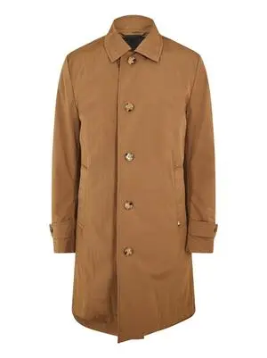 Hugo Boss Classic Tailored Long Coat - Brown