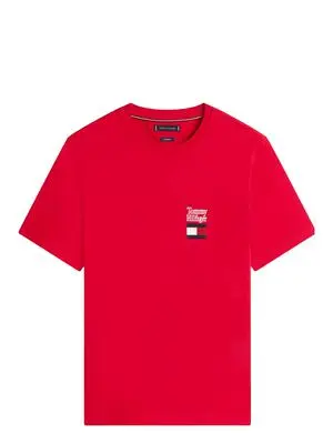 Tommy Hilfiger Logo Short Sleeve T-shirt - Red