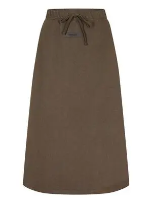 FEAR OF GOD Fear Of God Essentials Midi Skirt With Logo Detail