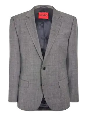 Hugo Boss A Crisp Suit Jacket Gray