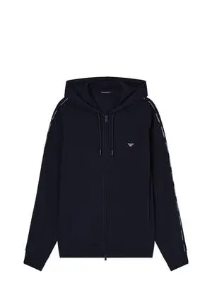 Emporio Armani Zip-up Hoodie - Black